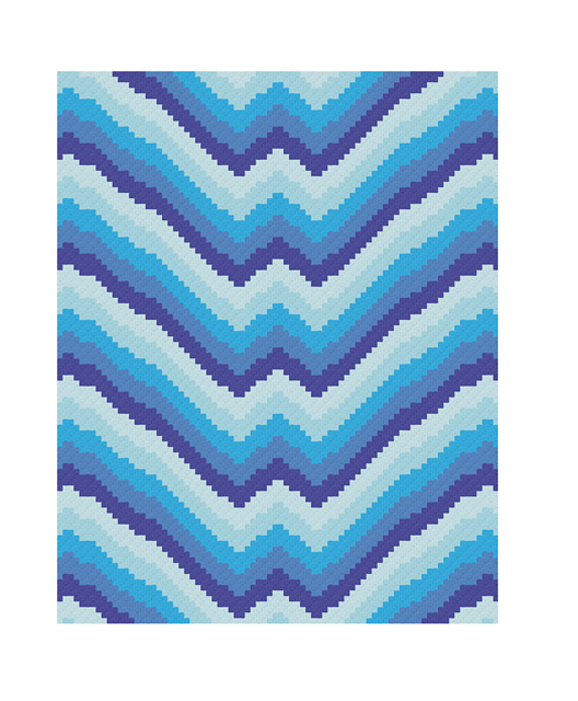 Ravelry: C2C bargello blue afghan blanket pattern by YellowParty ...