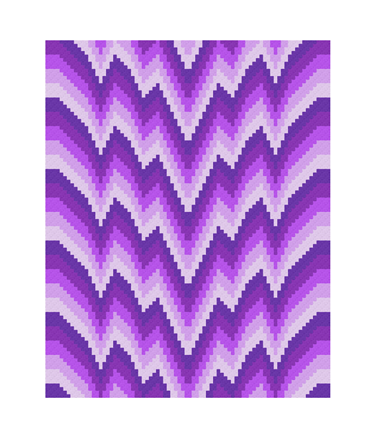 Ravelry: C2C bargello purple afghan blanket pattern by YellowParty ...