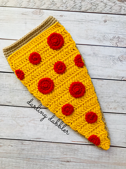 Ravelry: Pizza Slice Cocoon pattern by Darling Dabbler