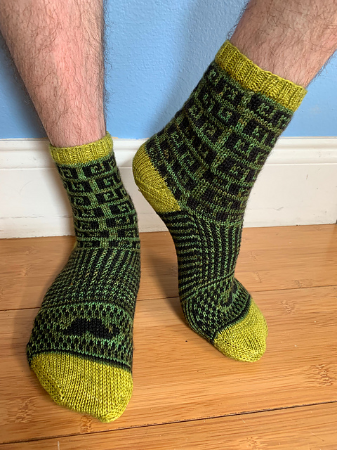 Ravelry: 'stache Socks pattern by 13th Raven Designs
