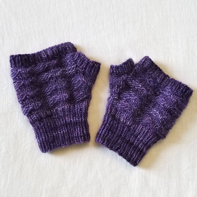 Ravelry: Arctic Fingerless Mitts pattern by Jenn Cadorette