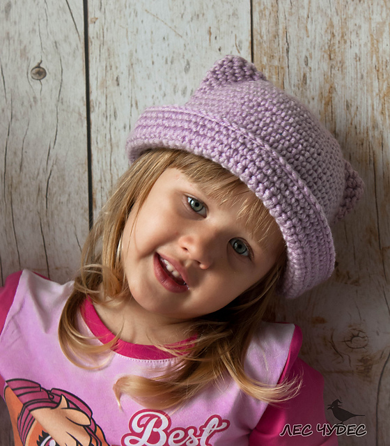 Ravelry: Seamless Cat Hat for Kids pattern by Daria Kalashnikova