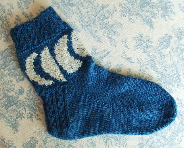 Ravelry: Phases of the Moon Clog Socks pattern by Dawn Brocco