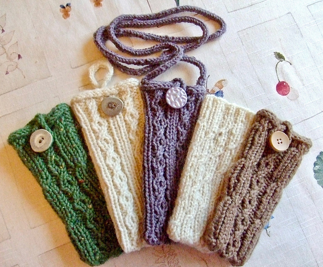Ravelry: Cabled Cell Covers pattern by Dawn Brocco
