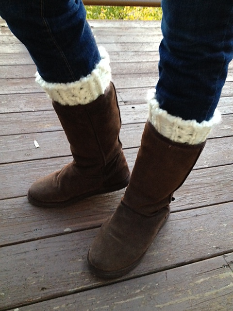Ravelry: One Boot Topper - Two Looks pattern by Dayna Scoles