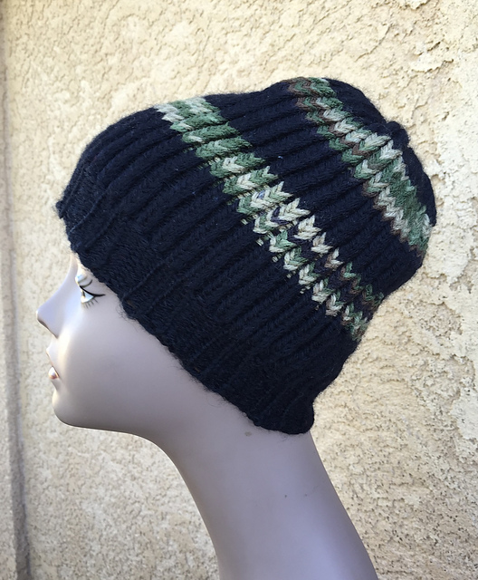 Ravelry: Camo Striped Hat pattern by Dayna Scoles
