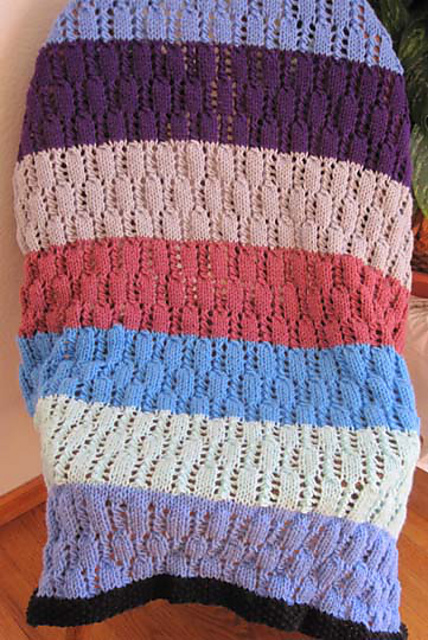 Ravelry: Scrapper's Stripe Afghan pattern by Kathy North