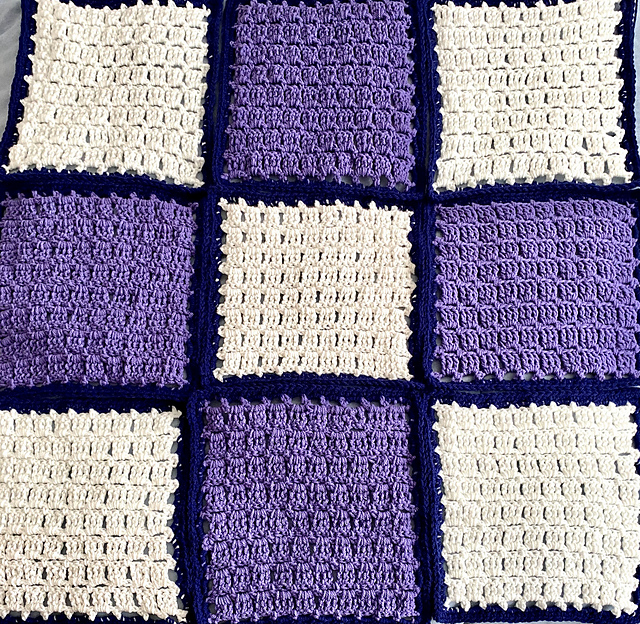 Ravelry: Checkerboard Afghan pattern by Woman's Day