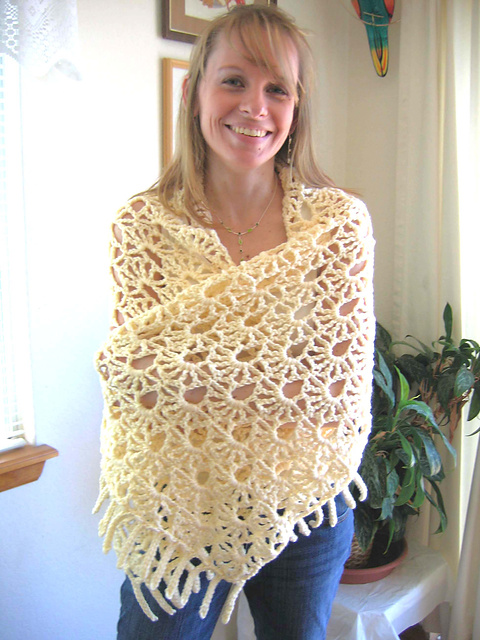 Ravelry: Lacy Fans Shawl pattern by Kathy North