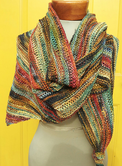 Ravelry: All Colors Work Shawl pattern by Diane Piwko / Fiber Circle ...
