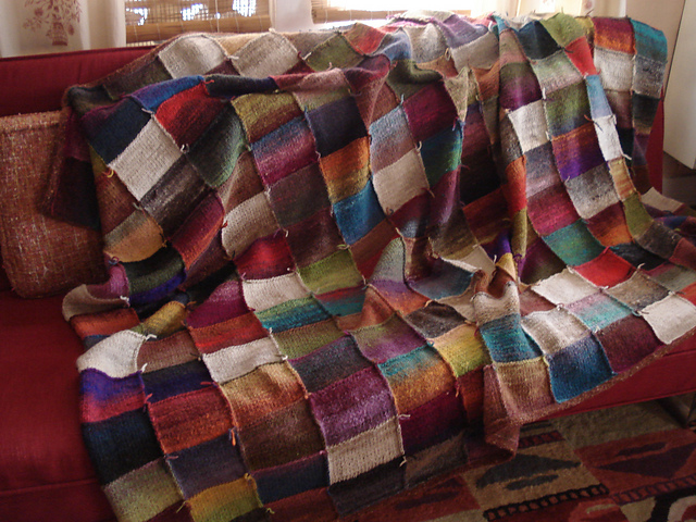 Ravelry: Noro Kureyon Lap Blanket pattern by Natasha Hopkins