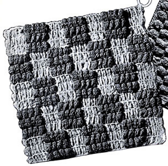Ravelry: Non-Skid Checker Potholder #9068 pattern by The Spool Cotton ...