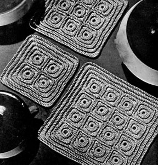 Ravelry: Hot Plate Mats #4034 pattern by The Spool Cotton Company
