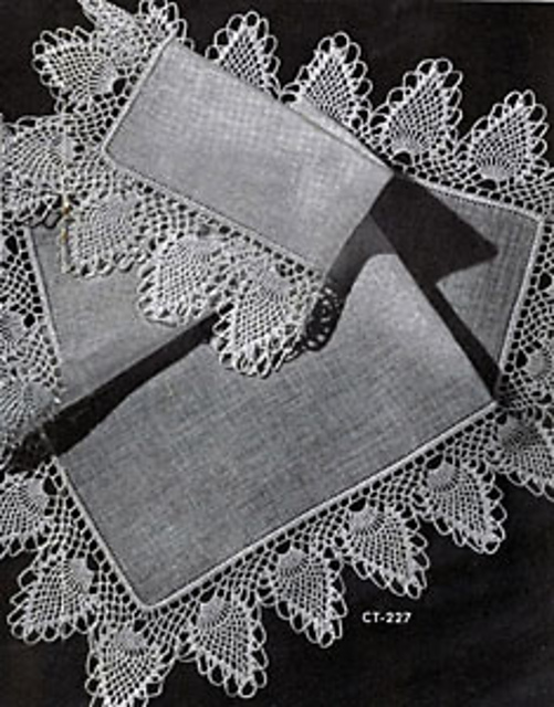Ravelry: Pineapple Edging #CT-227 pattern by The Spool Cotton Company