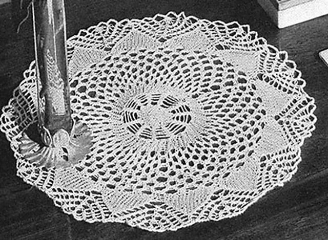 Ravelry: Arrow and Pine Doily #7402 pattern by The Spool Cotton Company