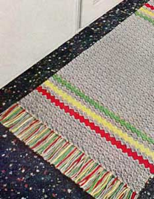 Ravelry: The Gray Rug With Stripes pattern by American Thread Company