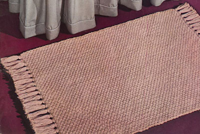 Ravelry: Basket Weave Rug #9462 pattern by The Spool Cotton Company