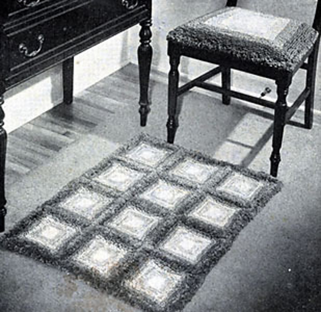 Ravelry: Shaded Squares Loop Stitch Set #6 pattern by Lily Mills Company