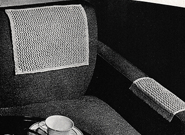 Ravelry: Honeycomb Chair Set #7381 pattern by The Spool Cotton Company