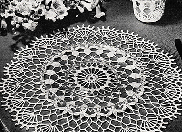 Ravelry: Valentine Table Doily #10 pattern by Lily Mills Company