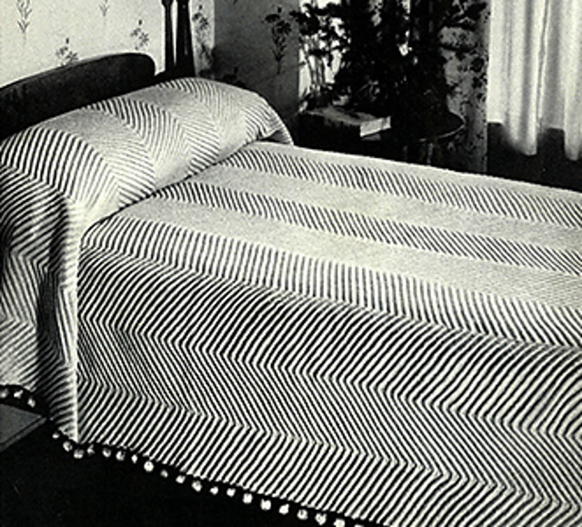 Ravelry: Chevrons Bedspread #6042 pattern by The Spool Cotton Company