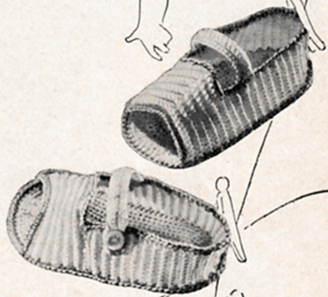 Ravelry: Toeless Booties #5302 pattern by American Thread Company