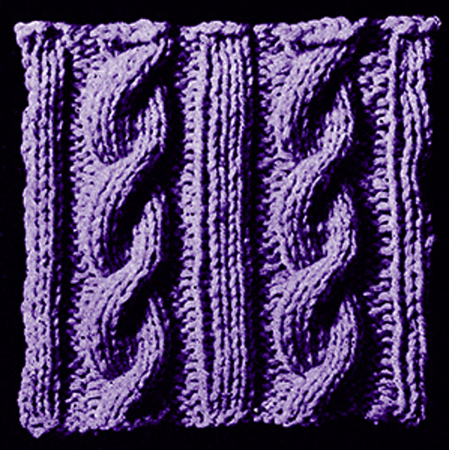 Ravelry: Cable Stitch Square #2 pattern by American Thread Company