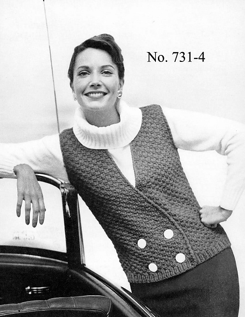 Ravelry: Hampton Vest and Sweater Set #731-4 pattern by Columbia-Minerva