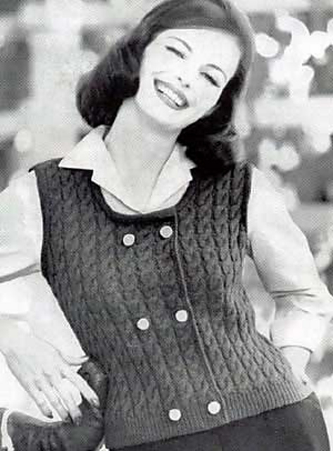 Ravelry: Sleeveless Vest #735-24 pattern by Columbia-Minerva