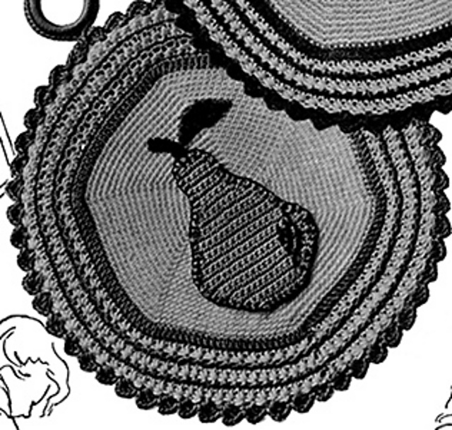 Ravelry: Pear Potholder #5506 pattern by American Thread Company
