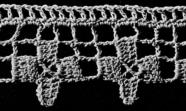 Ravelry: Filet Crochet Edging #761 pattern by American Thread Company