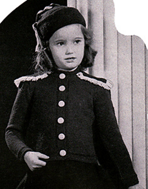 Ravelry: Majorette Knitted Jacket and Hat #812 pattern by Mary Hoyer