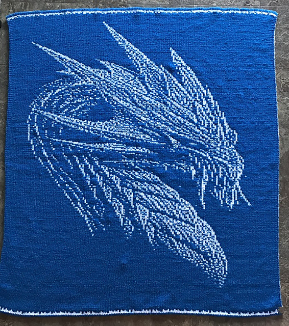 Ravelry: Dragon Throw pattern by Deb's Double Knits