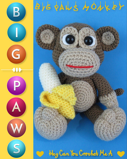 Ravelry: Big Paws Monkey pattern by Deanna Albon