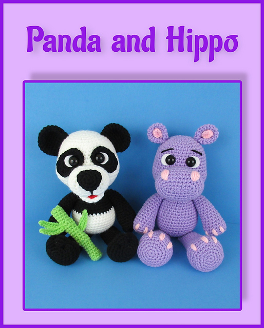 Ravelry: Panda And Hippo pattern by Deanna Albon