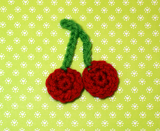 Ravelry: Cherry Applique pattern by Deja Joy