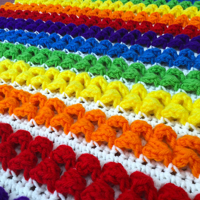 Ravelry: Rainbow Baby Blanket pattern by Deja Joy