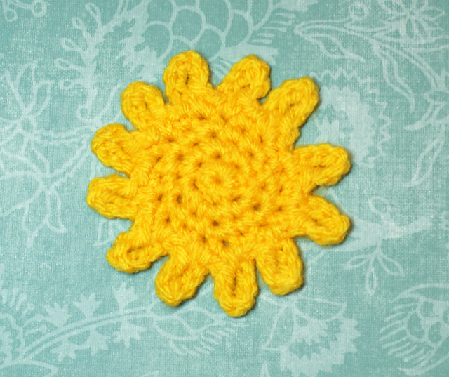 Ravelry: Sun Applique pattern by Deja Joy