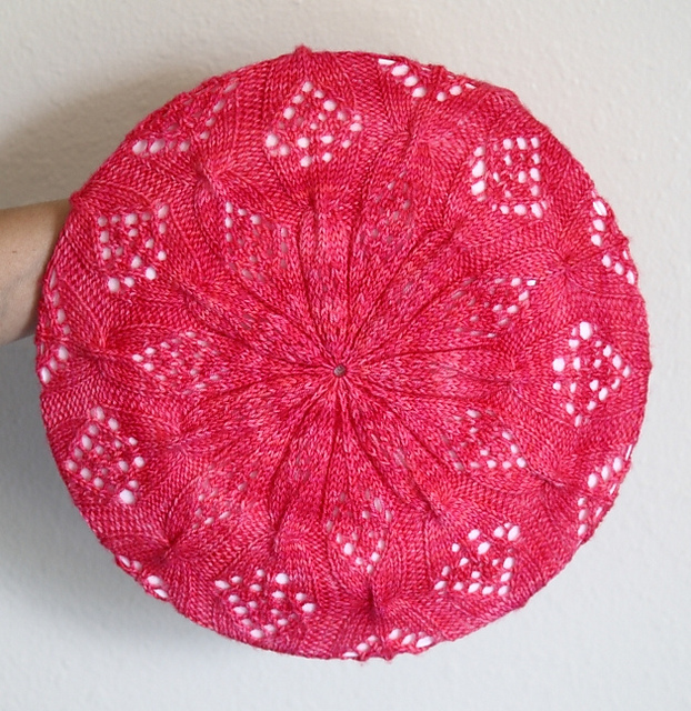 Ravelry: Butterfly Lace Beret pattern by Deepika