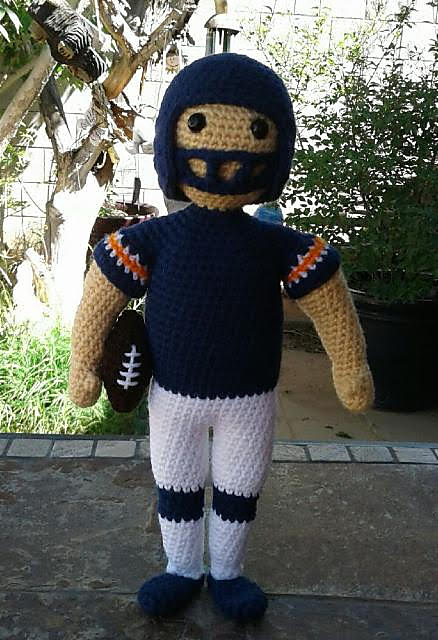 Ravelry: Football Player pattern by Defy Society Arts