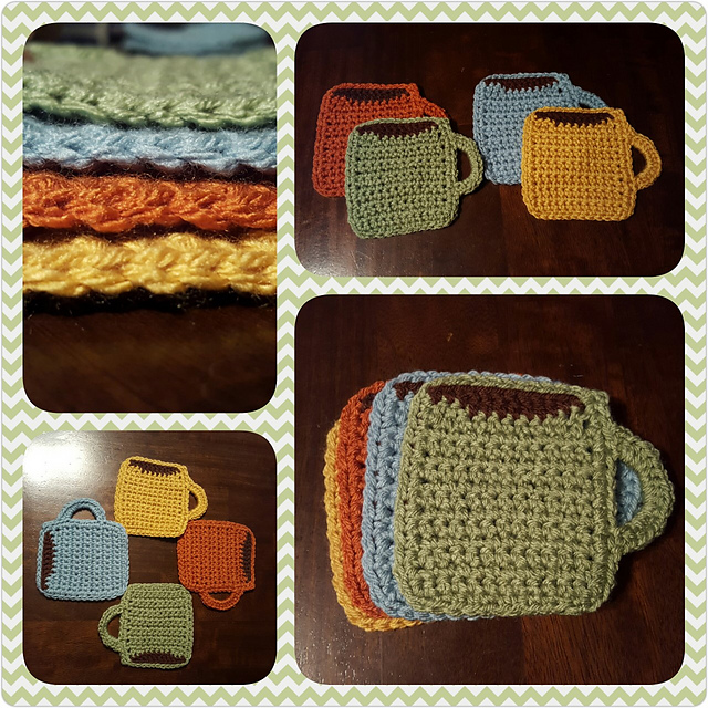 Ravelry: Coffee Mug Coasters pattern by Dena's Crochet Creations