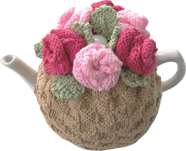 Ravelry: Tea Rose Tea Cosy pattern by Audrey Wilson