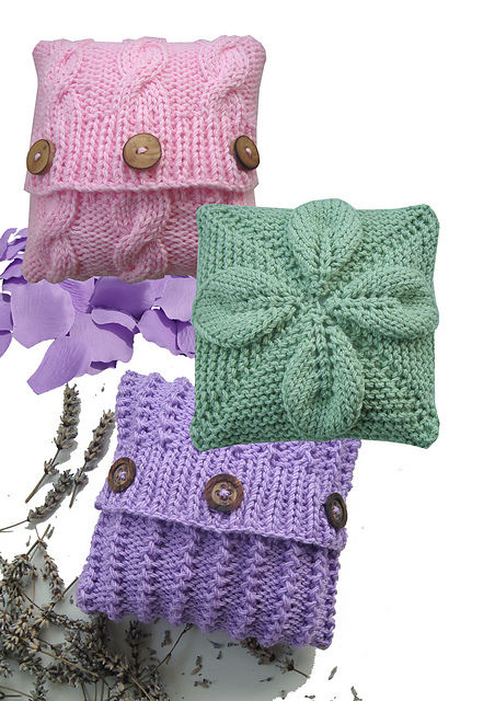 Ravelry: Small Scented Cotton Cushions pattern by Audrey Wilson