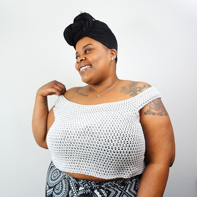 Ravelry: Off The Shoulder Crop Top pattern by Designs by Key