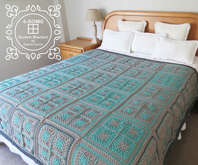 Ravelry: 4Some Blanket pattern by Desire Fourie {Doing Life}
