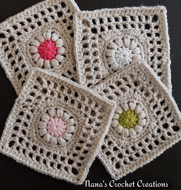 Ravelry: "County Fair" Candy Button Squares pattern by D Maunz