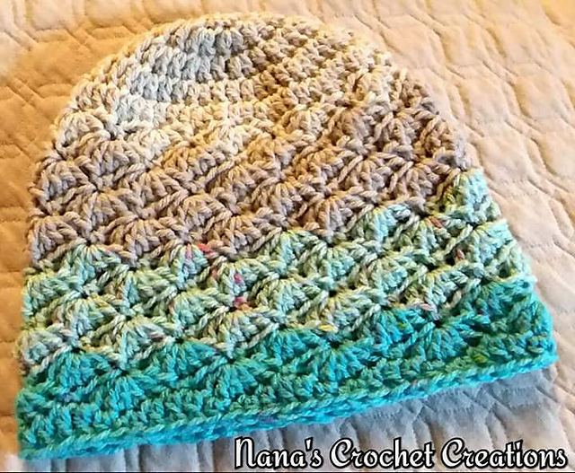 Ravelry: "Simple Sea Shells" Beanie pattern by D Maunz