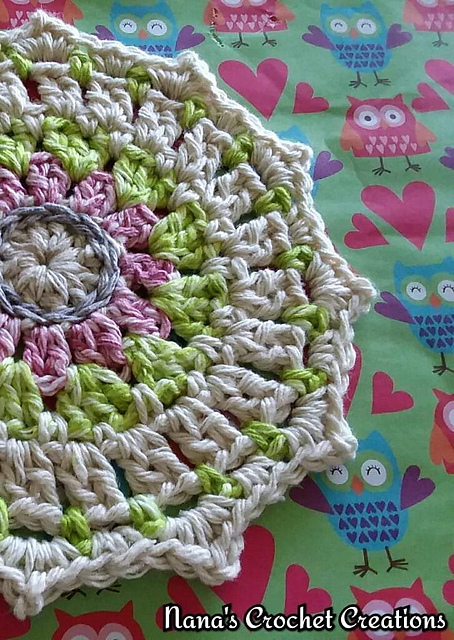 Ravelry: Retro Flower Mandala Trivet pattern by D Maunz