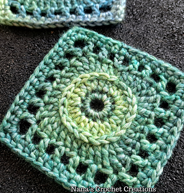 Ravelry: Nana's "Seaside Port(hole)" Crochet Square pattern by D Maunz