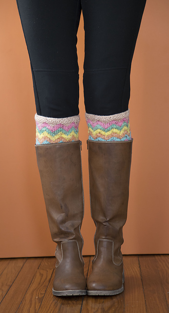 Ravelry: Chevron Boot Toppers pattern by Yelena M. Dasher